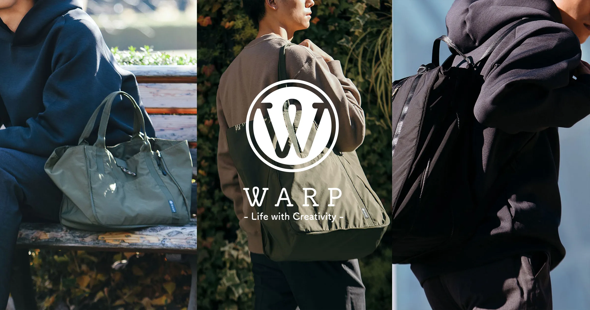 WARP | 容量のアレンジ可能なデイリーユースのバッグが入荷しました - Motorimoda
